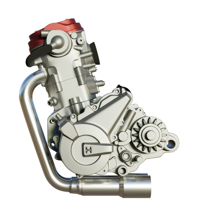 Husqvarna sm te 660 engine 3d customizeable model 3D Model in Motorcycle 3DExport