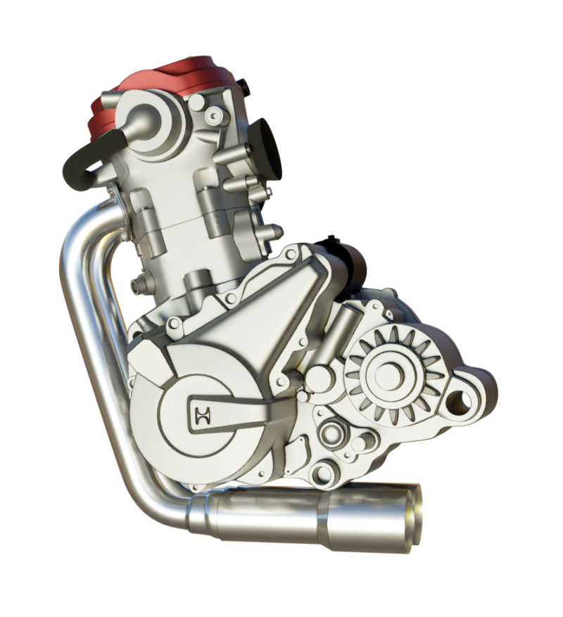 Husqvarna sm te 660 engine 3d customizeable model 3D Model in Motorcycle 3DExport