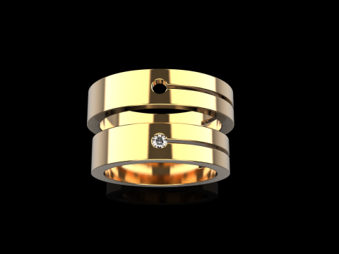 Alliances modèle 743 Modèles 3D en vedette in Anneaux 622567 | 3DExport
