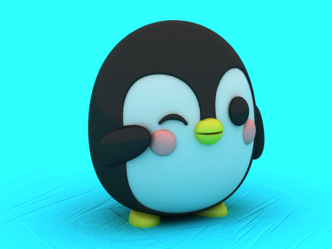 Pingouin mignon adorable parent bébé pingouin modèle de jouet ...