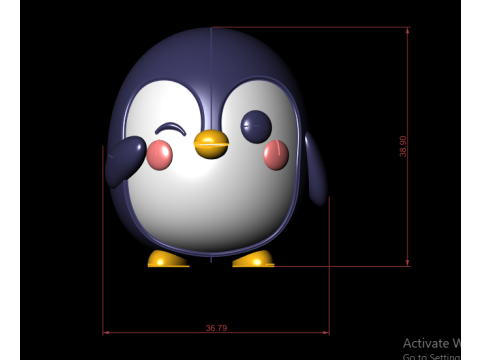 Pingouin mignon adorable parent bébé pingouin modèle de jouet ...