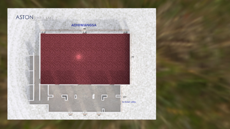 Ballroom tata letak pusat konferensi resor danau aston sentul Model 3D ...