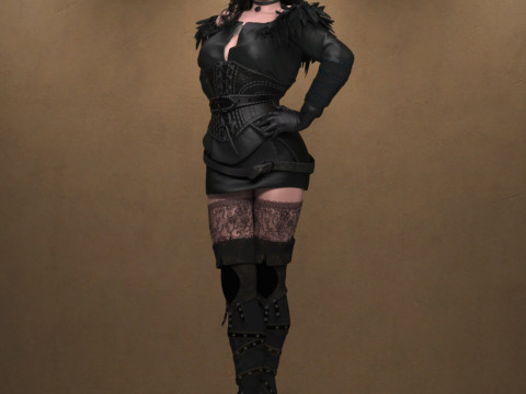 The Sorceress Character and Outfit for Genesis 9 3D Model in Woman ...