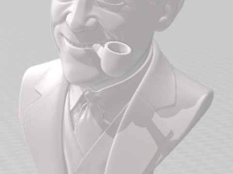 Boris Karloff - Payudara yang Dapat Dicetak Model Cetak 3D in Patung ...