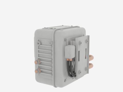 Professional 3D Bank Vault Humidity Control Unit Precision Gauge 3D ...