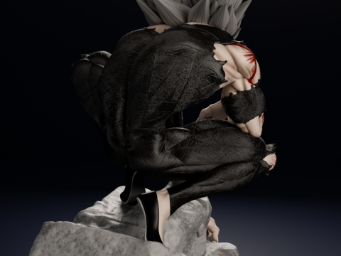 One Punch Man Garou Modèles 3D en vedette in Sculpture 620320 | 3DExport