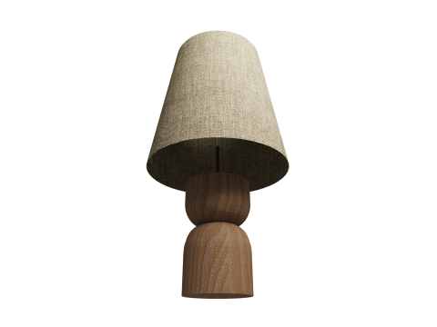 Wood Table Lamp Diniz Free 3D Model in Wall lights 623777 | 3DExport