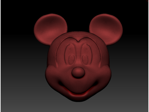 Classic Toon Mouse Head Stylized Character Sculpt 3D Model in Cartoon ...