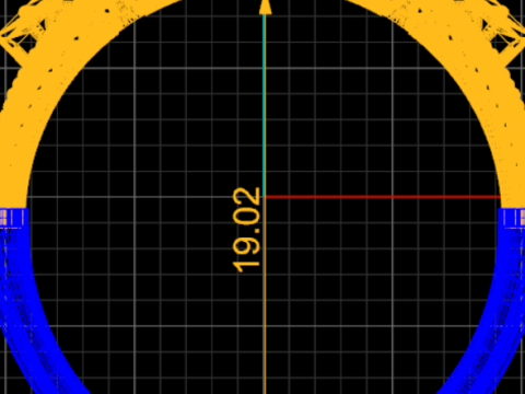 Twin-Matrix-Ring, geometrisches Dual-Cube-Mesh-Design, STL-druckbereit ...