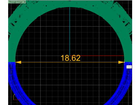 Anello Matrix Cubo d'avanguardia con texture a taglio di diamante finto ...