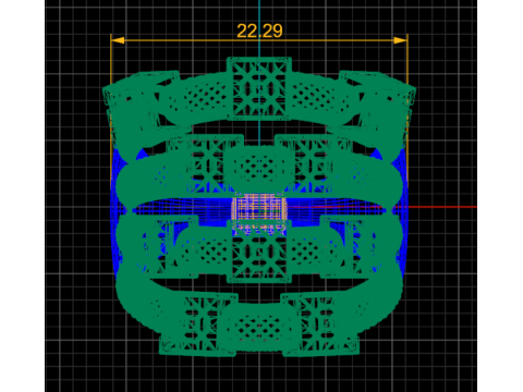 Anello Matrix Cubo d'avanguardia con texture a taglio di diamante finto ...