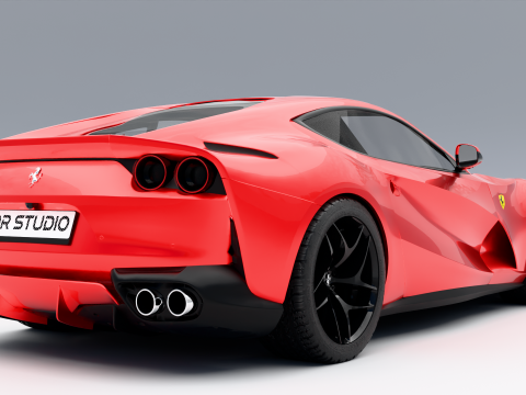 Ferrari 812 SuperFast 3D Model in Sport Cars 622196 | 3DExport
