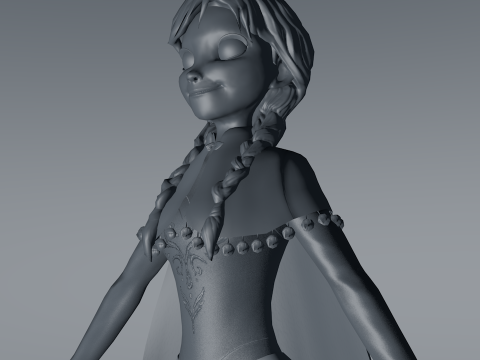 ana congelada Modelo 3D in Dibujos Animados 622436 | 3DExport