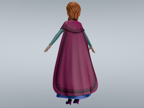 ana congelada Modelo 3D in Dibujos Animados 622436 | 3DExport