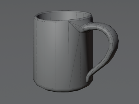 Taza de café de cerámica - Accesorio PBR Low-poly listo para el juego ...