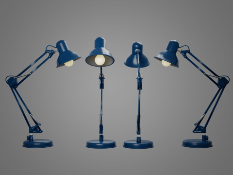 Lámpara de escritorio - Accesorio PBR Low-poly listo para el juego ...